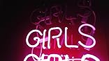 KUKUU Beer Neon Sign Pink Girls 12" x 9.8" for Home Bedroom Pub Hotel ...