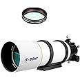 Amazon.com : SVBONY SV48P 90mm Refractor Telescope Bundle with SV231 1.25" Color Corrected ...