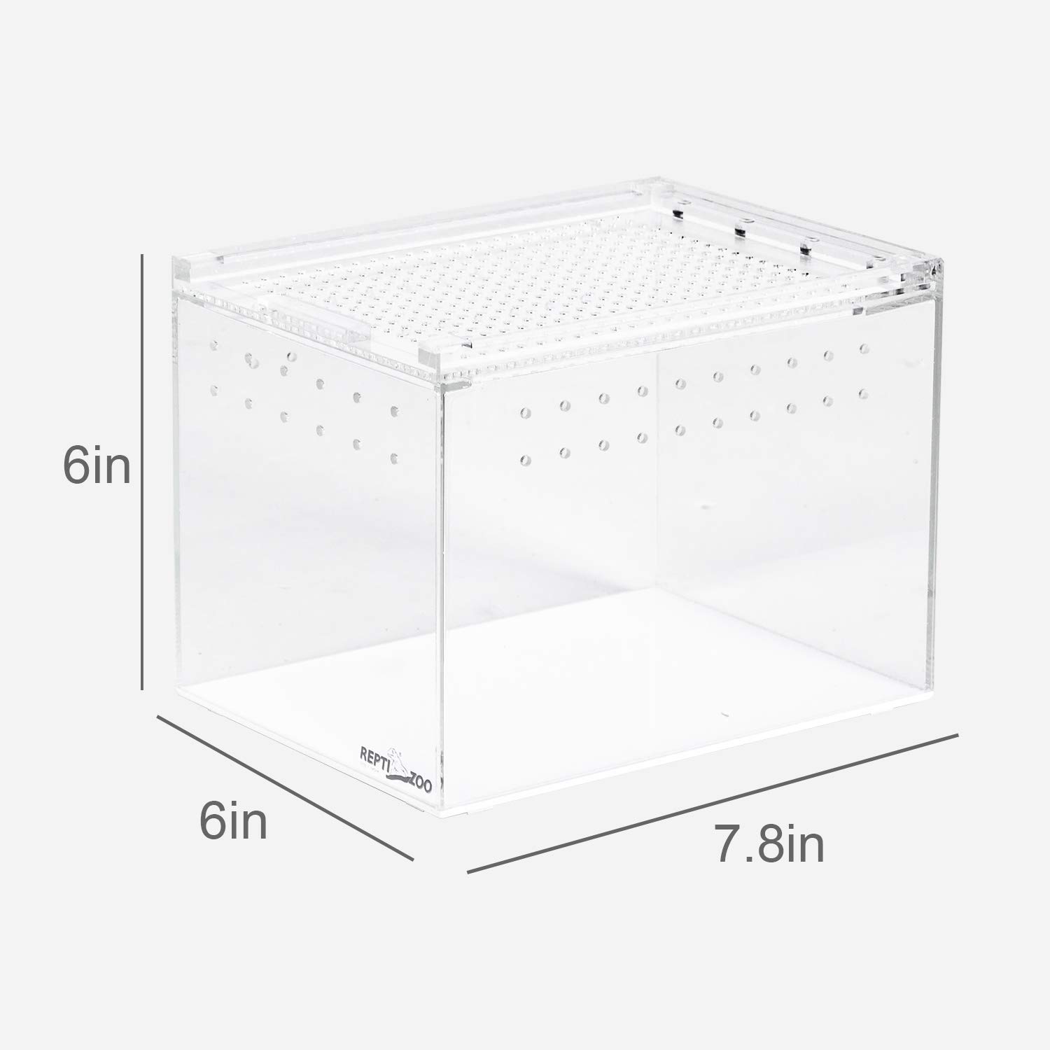Mua REPTI ZOO Magnetic Acrylic Case, 8x6x6 Inch Tall Long Enclosure ...