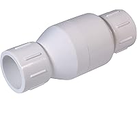 Amazon.com: Midline Valve PVC Inline Check Valve for Backflow Prevention 2'' Solvent Connections ...