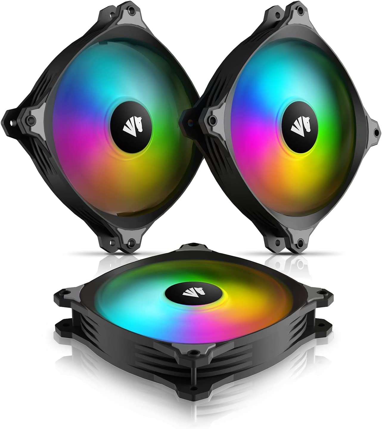 Mua AsiaHorse Rocket-X Music RGB Fan, 120mm PC Case Fan, 5V 3 Pin ARGB ...