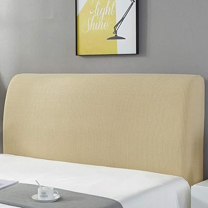 Headboard Cover Queen Size Dark Gray Bed Headboard Slipcover Protector ...