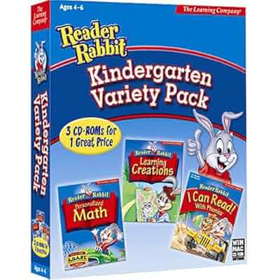 Amazon.com: RIVERDEEP Reader Rabbit Kindergarten Variety Pack ( Windows ...