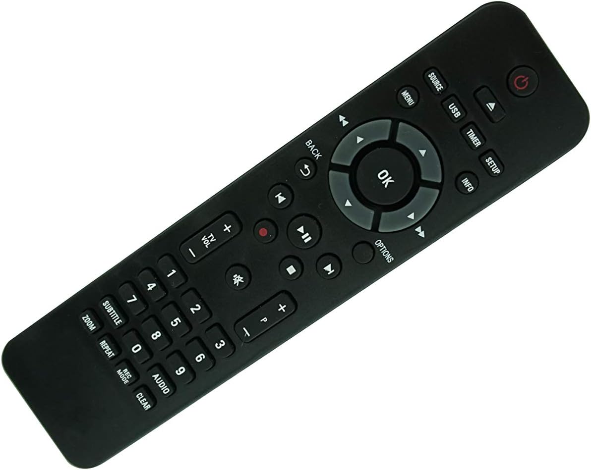 Amazon.com: HCDZ Replacement Remote Control for Philips DVDR3575H NB526UD DVDR3575H/37 DVDR3570H ...