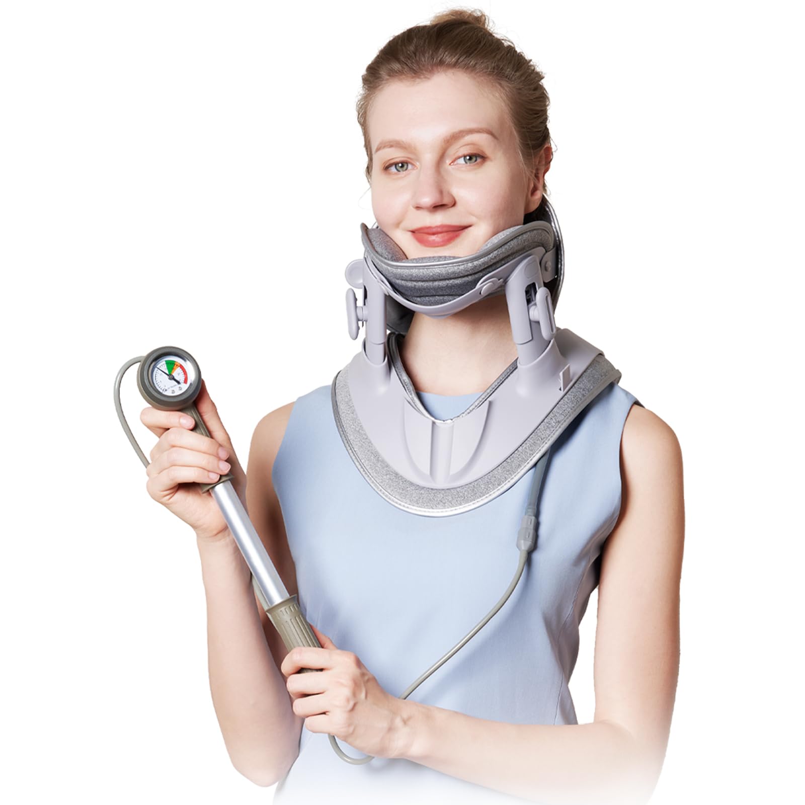 Mua Cervical Neck Traction Device, Air Pump Neck Brace, Adjustable ...