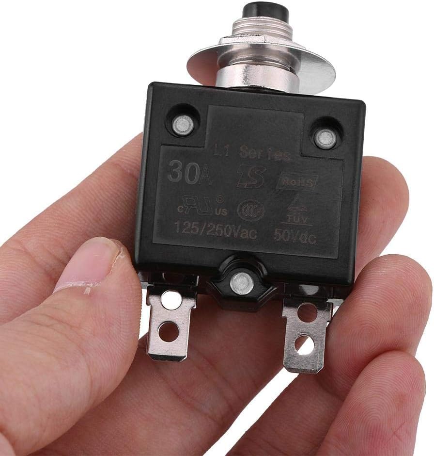 Circuit Protection Products 10A Akozon Manual Reset Thermal Circuit ...