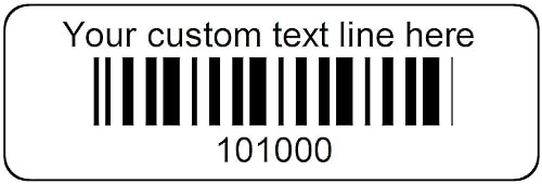 1000 Serial Number Barcode Labels 1-1/2" x 1/2" Sequential Bar Code ...