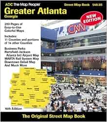 ADC The Map People Greater Atlanta, Georgia Street Map Book: Adc The ...