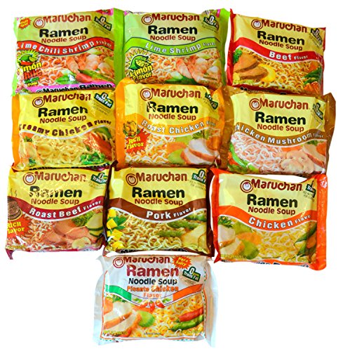 Buy Ramen Noodle Variety Pack 10 Pack- This Specific 10 Pack Includes ...