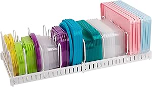 Amazon.com: Expandable Food Container Lid Organizer,Large Capacity ...