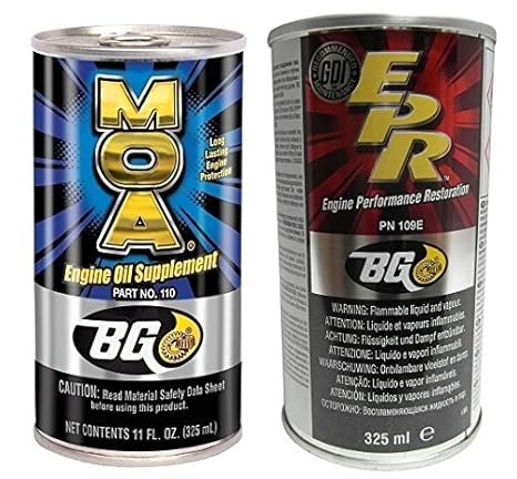 Bg Products MOA & EPR Motor Oil Additive Lubrication Supplement Engine ...