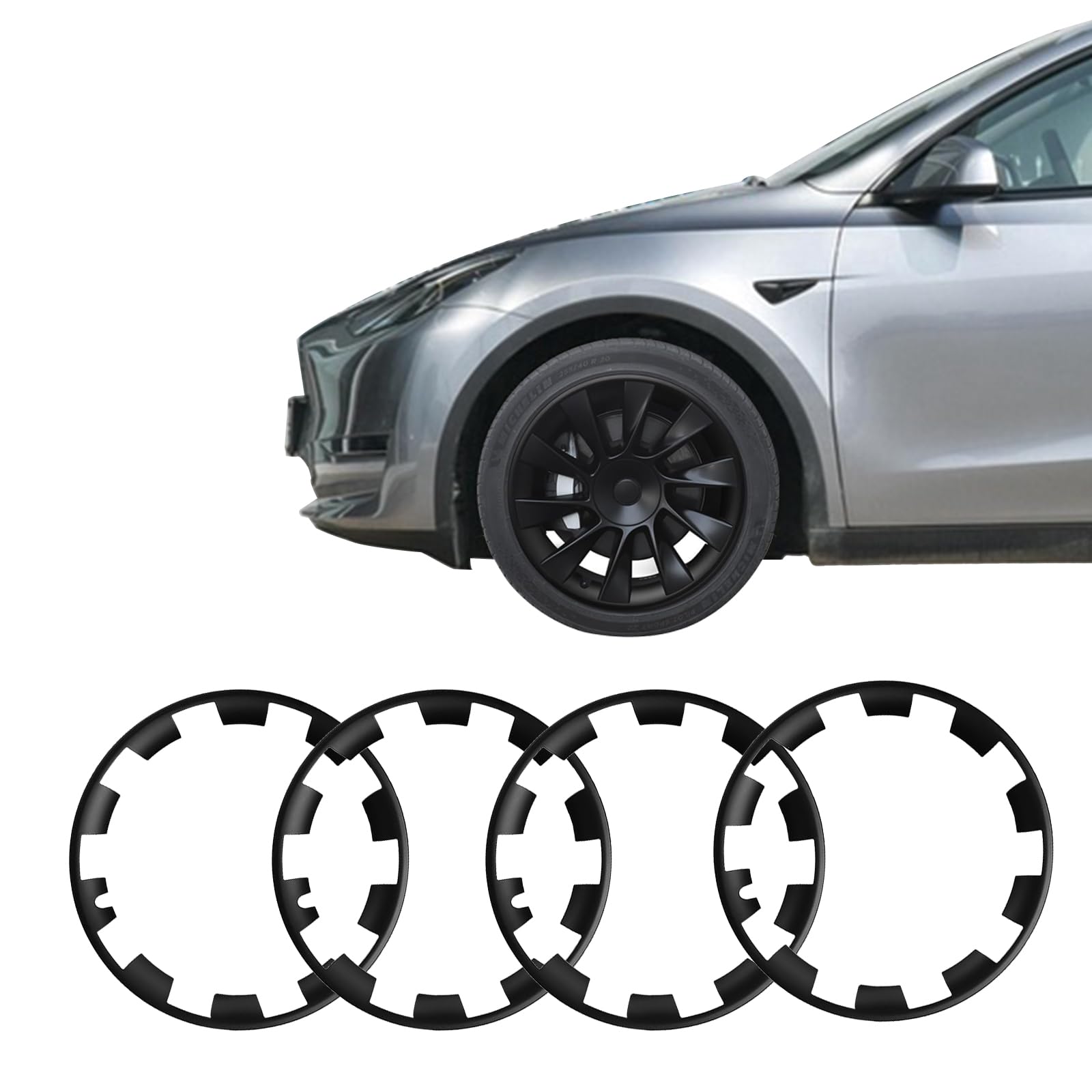 Tesla Model Y 20-inch Rim Protector Hubcap, Induction Rim Cover Tire ...