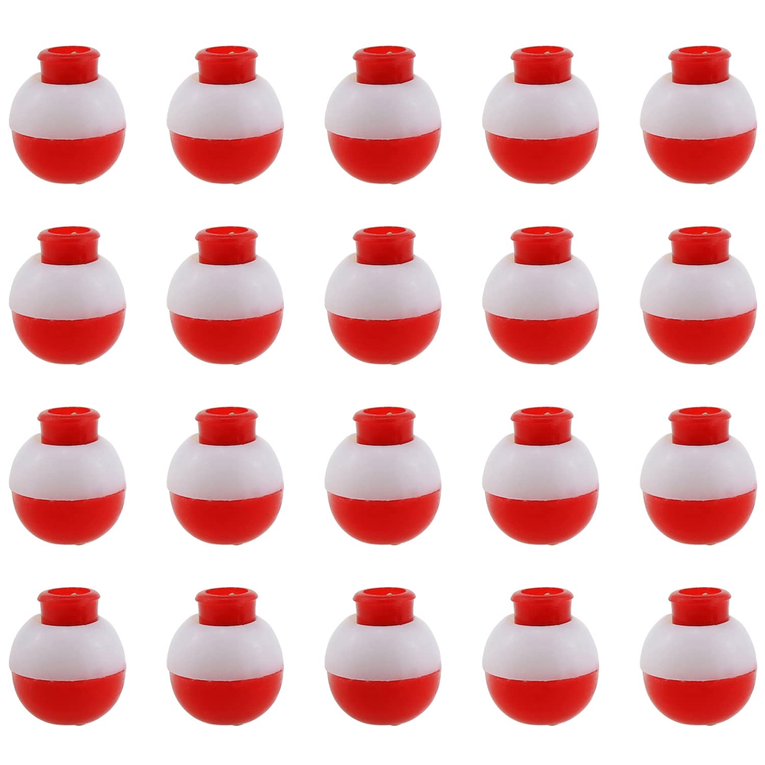 ZZHXSM Fishing Bobber 20pcs Red and White 13mm Fishing Floats Bobbers ...