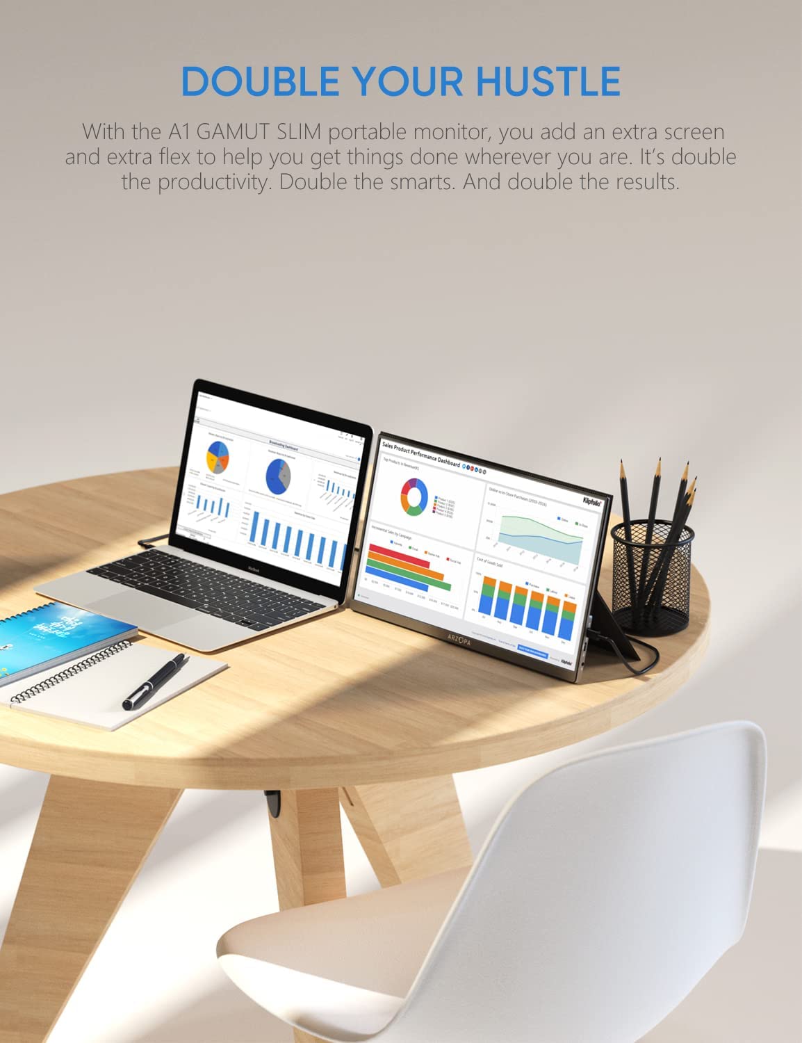 Mua ARZOPA Portable Monitor, 14.0" Ultra Slim Portable Laptop Monitor ...