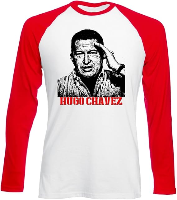 teesquare1st Men's Hugo Chavez Red Long Sleeved T-Shirt: Amazon.co.uk ...