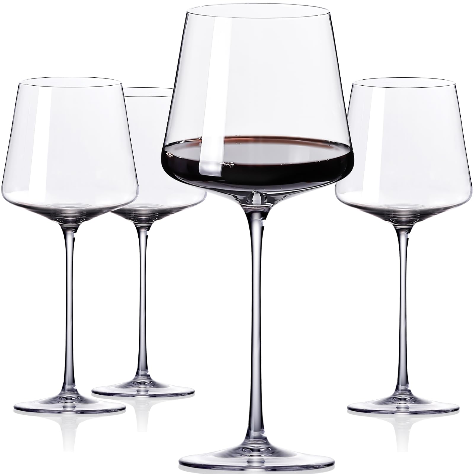 Mua Physkoa 18oz Red Wine Glasses Set of 4-LeadFree Crystal Glass Wine Glasses with Tall Long ...