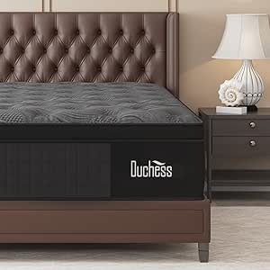 Duchess Single Hybrid Mattress,Latex Gel Memory Foam Hybrid Mattress with Individually Pocket ...