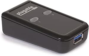 Amazon.com: Plugable USB 3.0 Sharing Switch for One-Button Swapping of USB Device/Hub Between ...