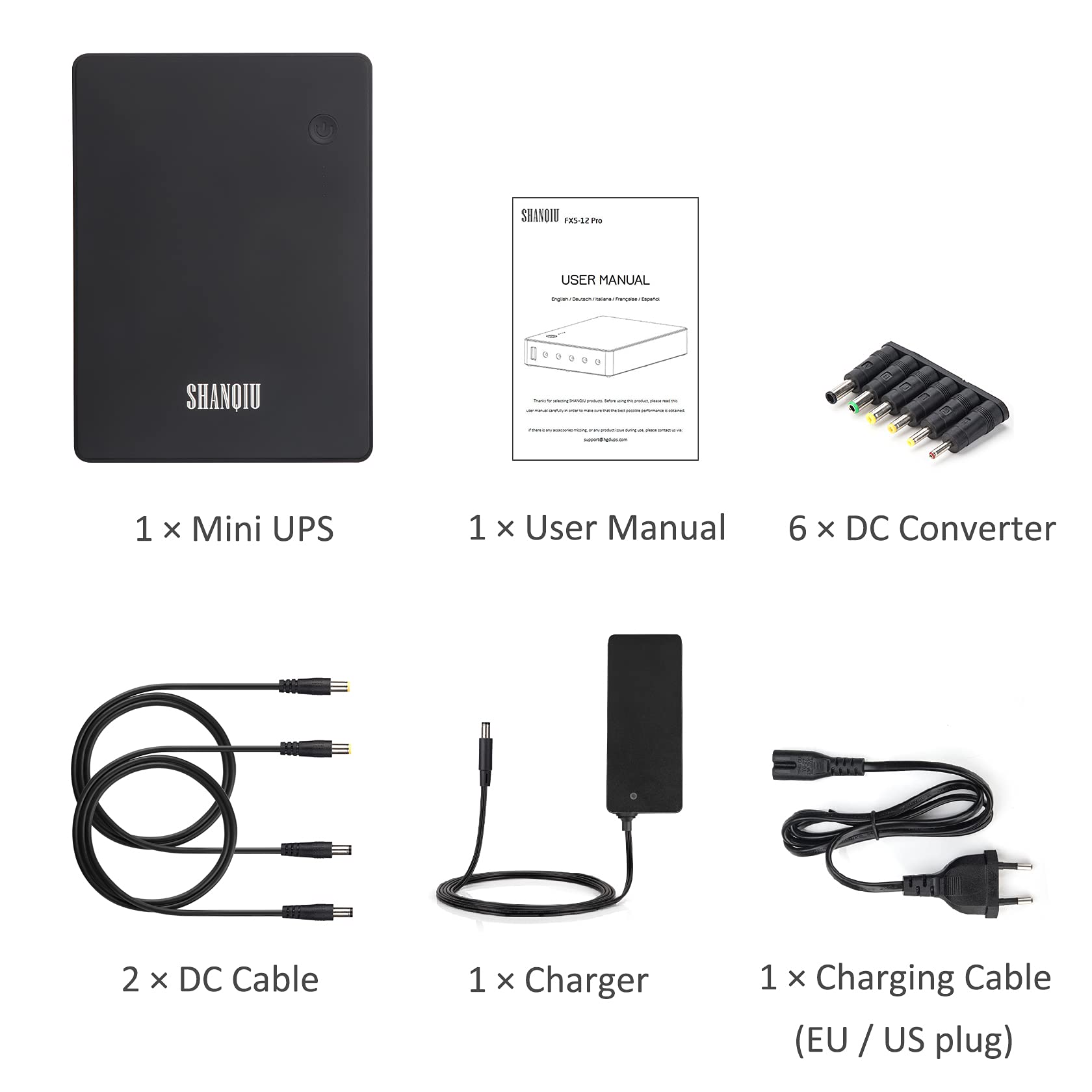 Mua Shanqiu Mini UPS Battery Backup Uninterruptible Power Supply for ...