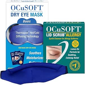 Amazon.com: OCuSOFT Lid Scrub Allergy and Dry Eye Mask Bundle : Beauty ...