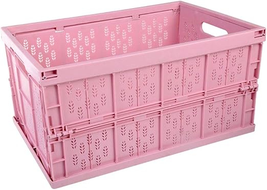 Amazon.com: ZDERET Collapsible Crate Folding Crate Plastic Storage with ...