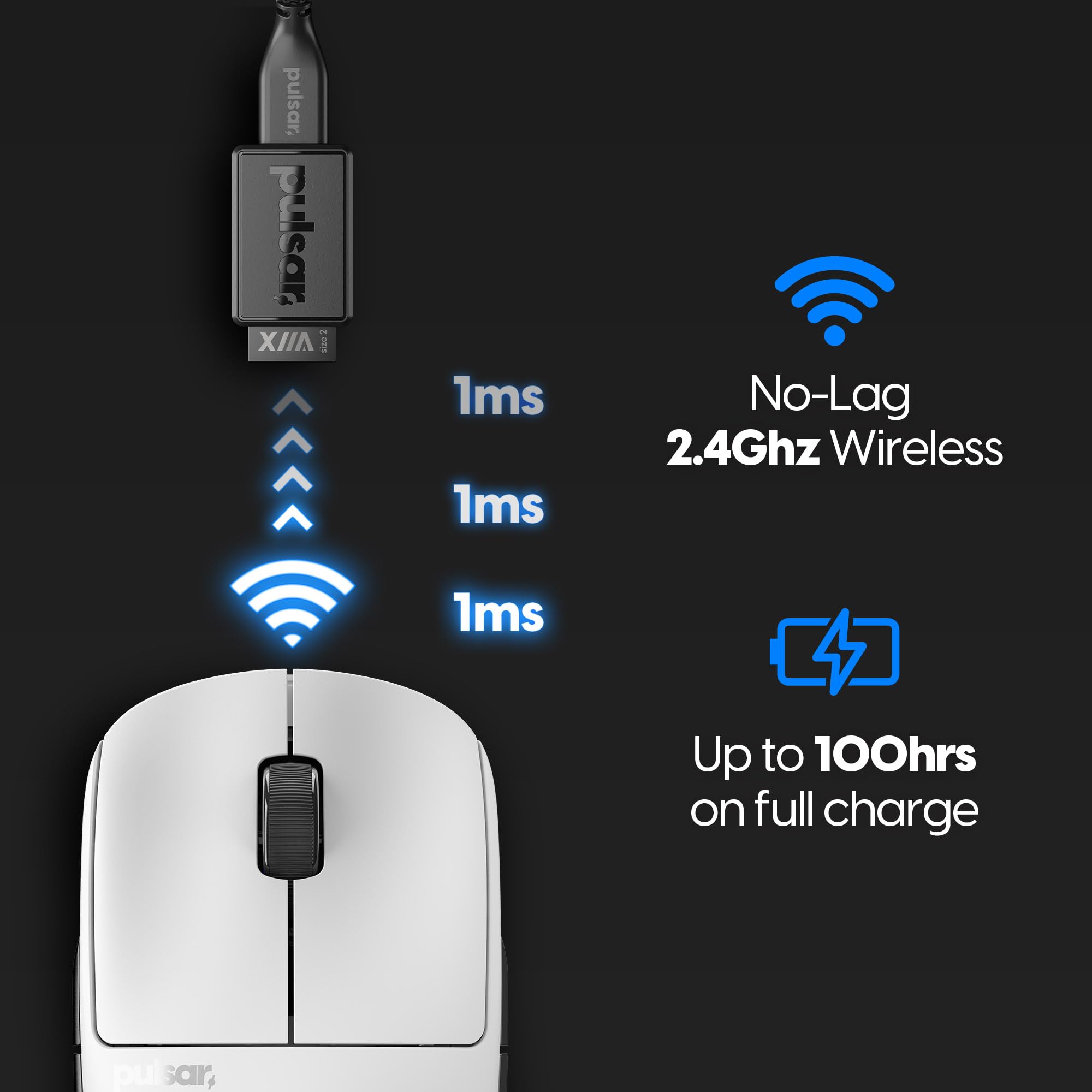 Mua X2A Wireless Gaming Mouse, Ultra Lightweight 2.02 oz (57 g ...