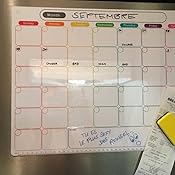 Dry Erase Calendar Magnetic Board - Monthly Planner Dry Erase Boards ...