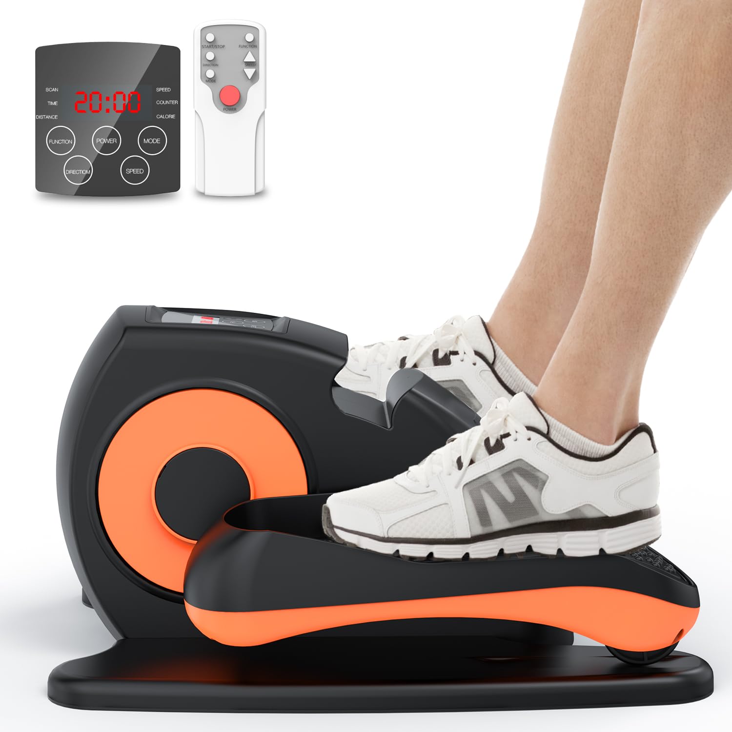 Leg Exerciser While Sitting for Seniors, KitGody Under Desk Elliptical ...