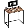 Amazon.com: SINPAID Small Computer Desk 31.5 inches Desk for Small ...