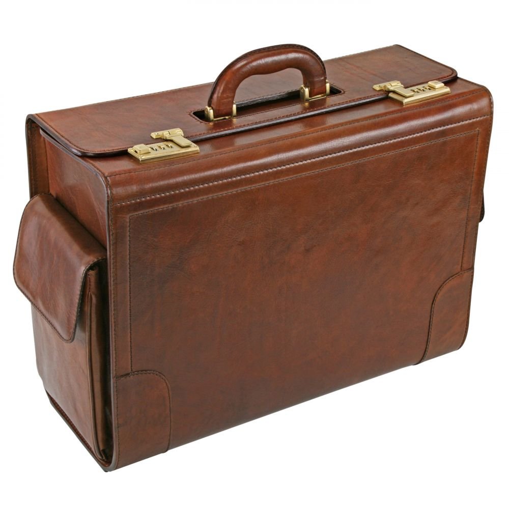 The Bridge Pilot Cases 06450201-14 Brown 40.0 liters: Amazon.co.uk: Luggage