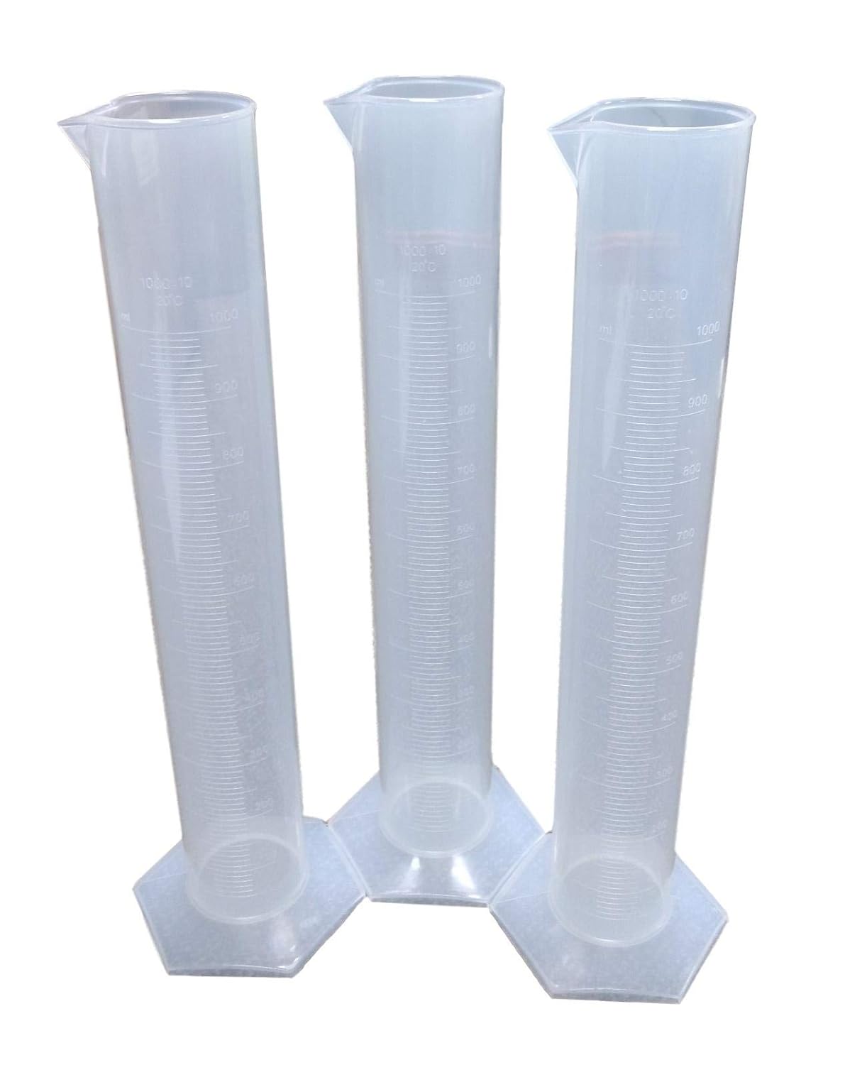 Sci-Supply 3-Pack Plastic 1000 mL Graduated Cylinders: Amazon.com: Industrial & Scientific
