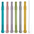 Amazon.com : Fu Store Hollow Teether Tube, 6 Pack Chew Straw Toy for ...