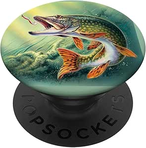 Amazon.com: Northern Pike, Muskie, Trophy Fish Fishing PopSockets ...