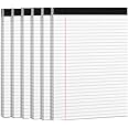 Amazon.com : Legal Pads 8.5 x 11.75 Writing Pads, 6 Pack Wide Ruled ...