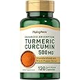 Amazon.com: Piping Rock Turmeric Curcumin with Black Pepper 500mg | 120 Capsules | Standardized ...