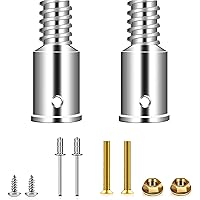 GLEAVI 2pcs Threaded Tip Replacement Threaded Tip Repair Kit Pole ...
