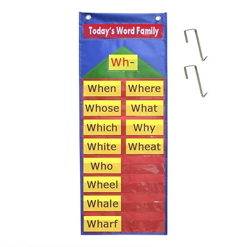 Godery Classroom Mini Pocket Chart, Word Wall Standard Pocket Charts ...