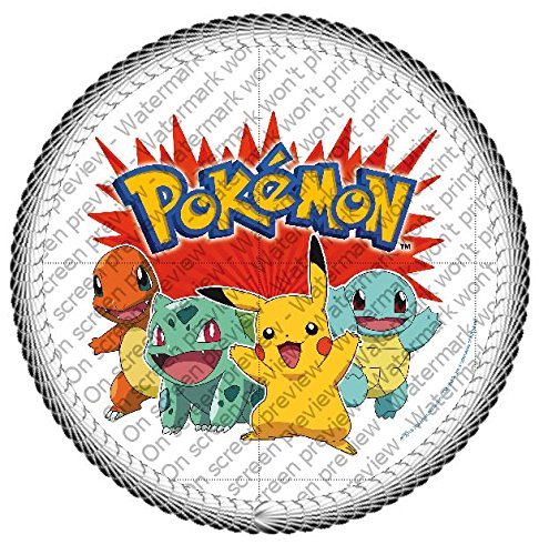 Pokemon Pikachu Edible Cake Topper Or Cupcake Topper Decorations 8 ...