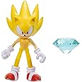 Amazon.com: Sonic the Hedgehog 4” Super Sonic with Chaos Emerald Action ...