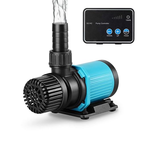 JEREPET 800GPH 30W16FT Aquarium 24V DC Water Pump with Controller ...