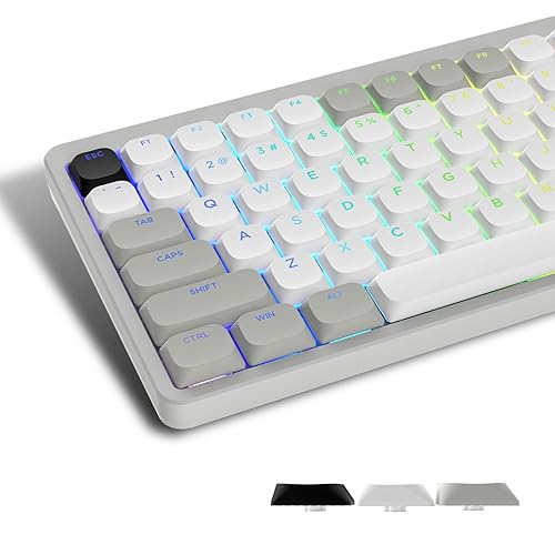 Womier Low Profile Keycaps - Shine Through Keycaps, Keyboard Keycaps 75 ...