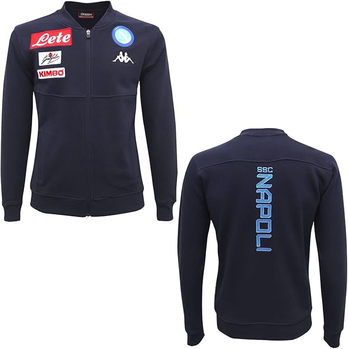 SSC Napoli Naples Kappa aruderin Fleece 3 Jacket Zip Presentation ...