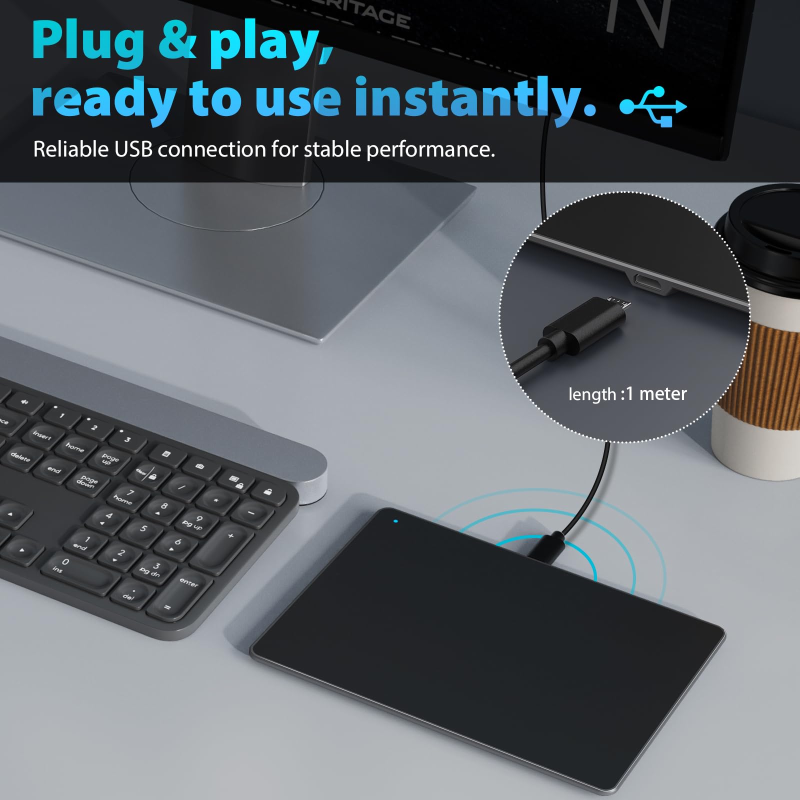 Mua HongMall External Trackpad, Wired Ultra Slim Trackpad with Multi ...