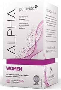 Alpha Women 750mg 60 cápsulas Puravida | Amazon.com.br