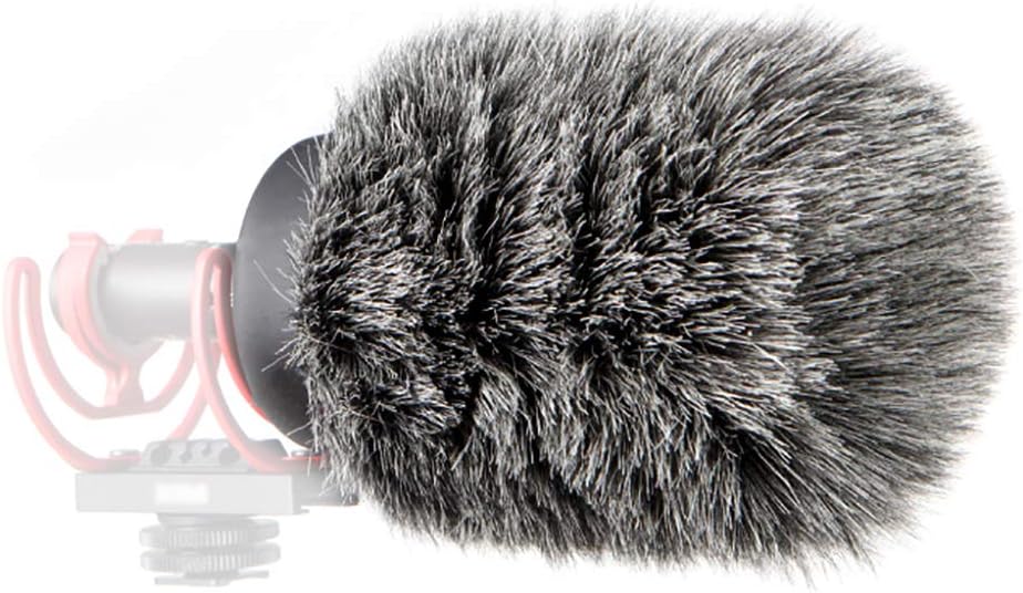 Furry MIC Windshield Windscreen WIND Muff Compatible for rode VideoMic ...