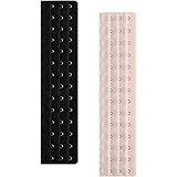 Corset Extender 13 Hooks bra extender Pack of 2 Black&Light Beige at ...