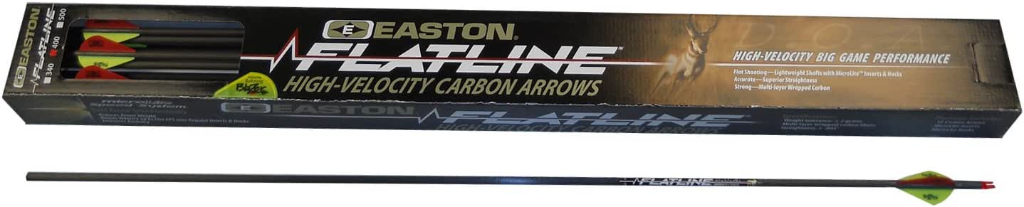 Amazon.com : Easton Flatline Size 400 Dozen Arrows 2-Inch Blazer Vanes ...