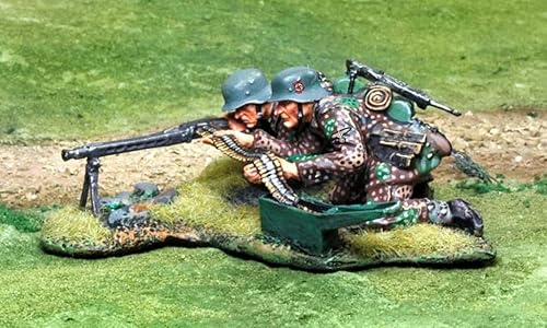 WWII Toy Soldiers German Waffen SS MG42 Team with 2 Figures Collectors ...