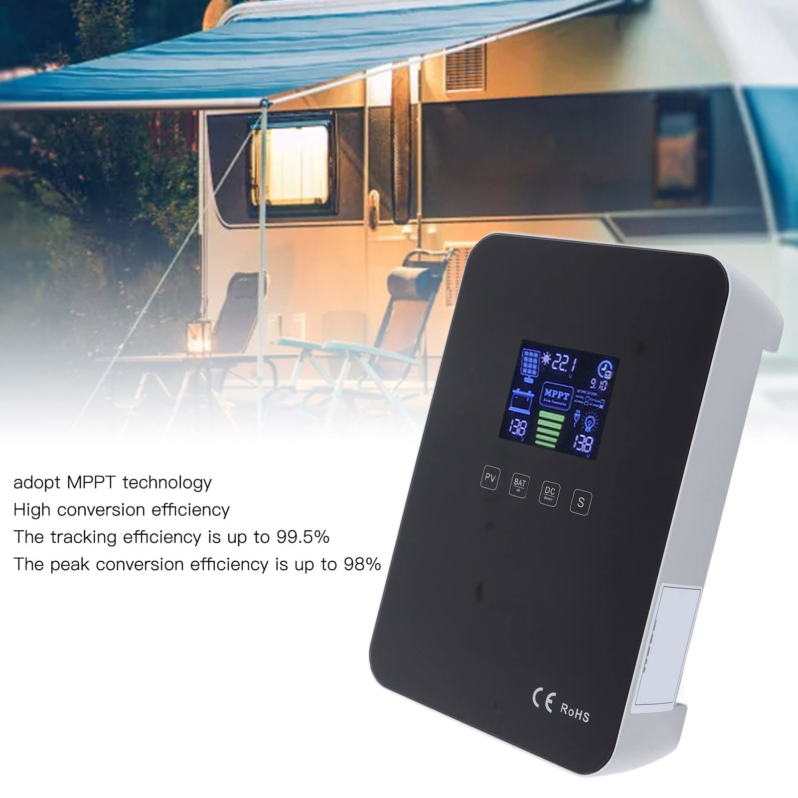 Mua Solar Inverter,40A 12V 24V Solar Hybrid Inverter with Touch Screen ...