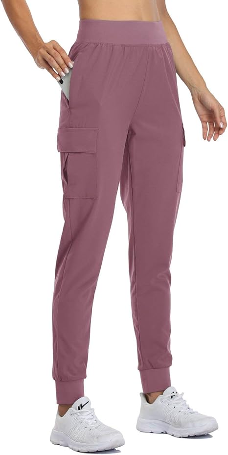 Willit Women's Lounge Joggers Cargo Hiking Pants Quick Dry Athletic ...